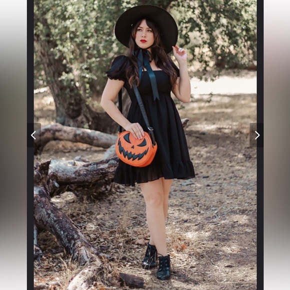 Sourpuss | Dresses | Sourpuss Cream Puff Babydoll Sherr Ruffle Black ...